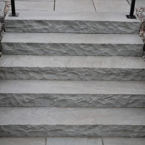 Kandla Grey Sandstone Block Steps – Pave World
